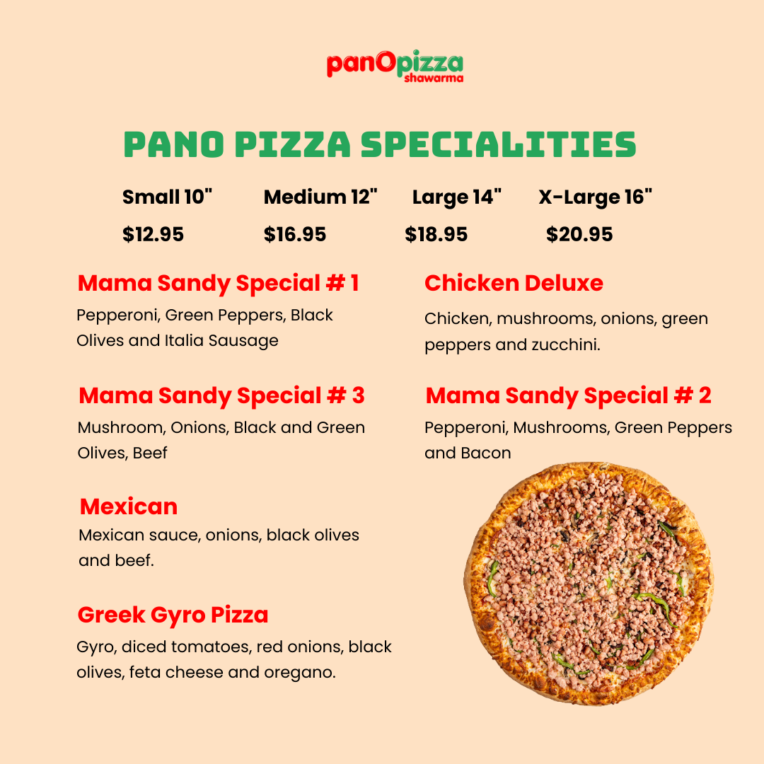 Pano Pizza Toronto | Pizza Restaurant | Order Online.